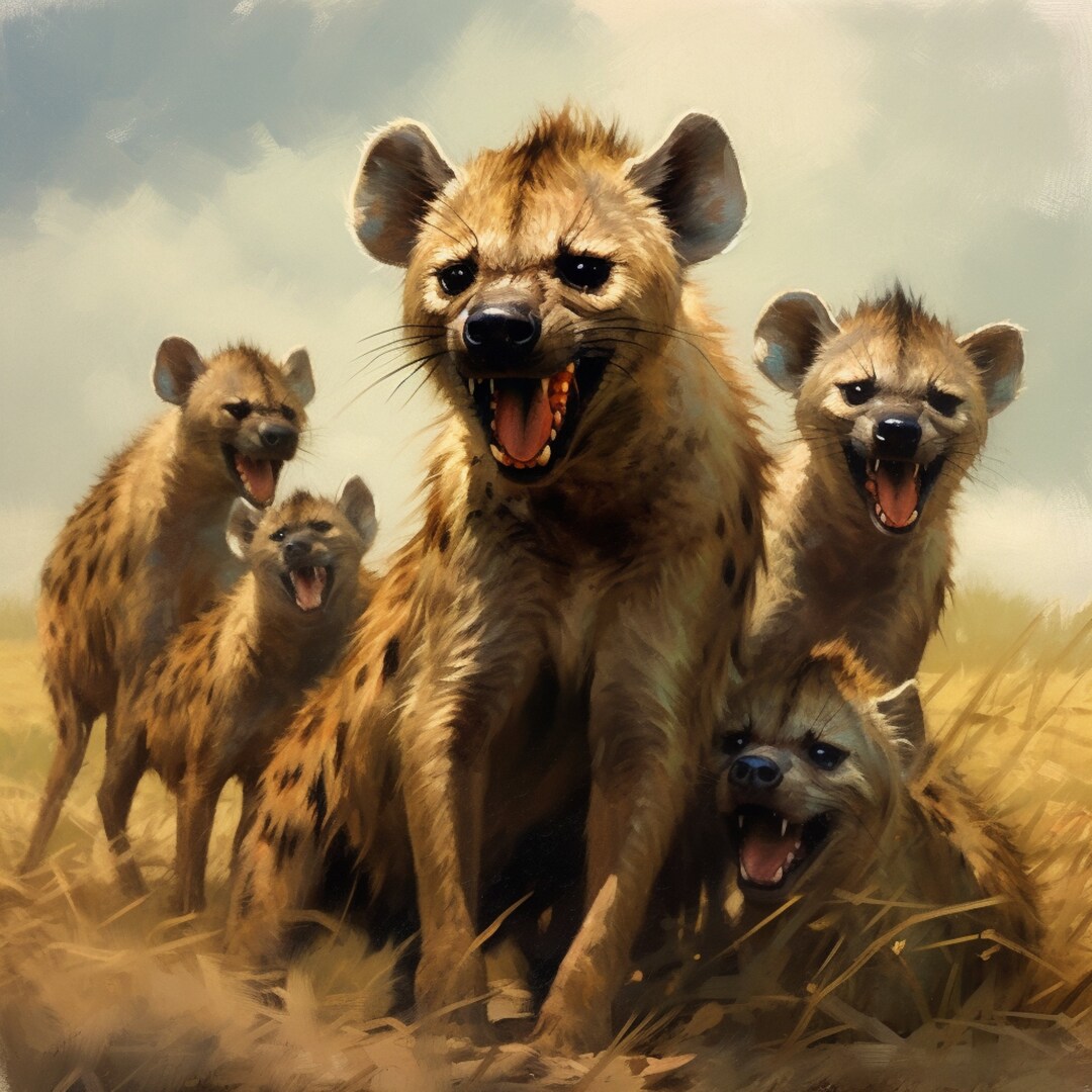 Hyena AI Digital Download Digital Art Animal Digital Image - Etsy