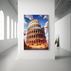 Colosseum Anime AI Digital Download Digital Art Digital Image Landmark ...