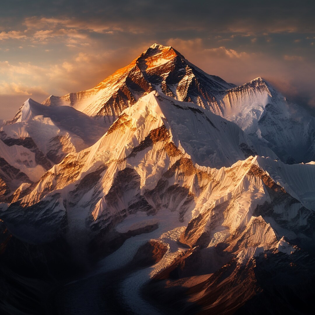 Mount Everest AI Digital Download Digital Art Digital Image Landmark - Etsy