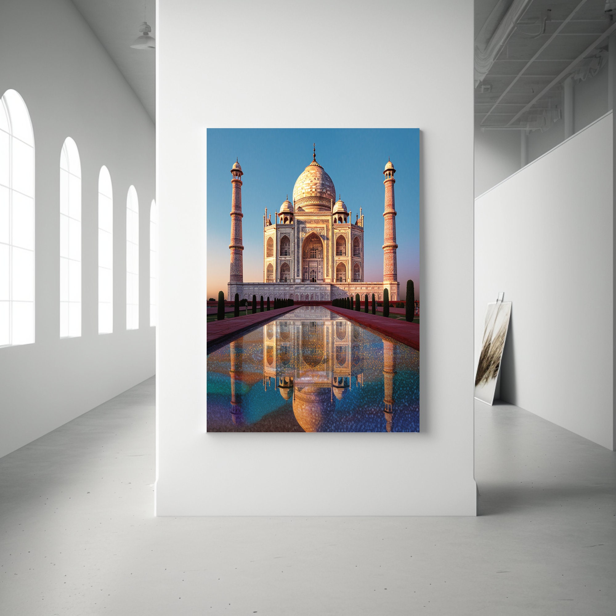 Taj Mahal Steel AI Digital Download Digital Art Digital Image Landmark ...