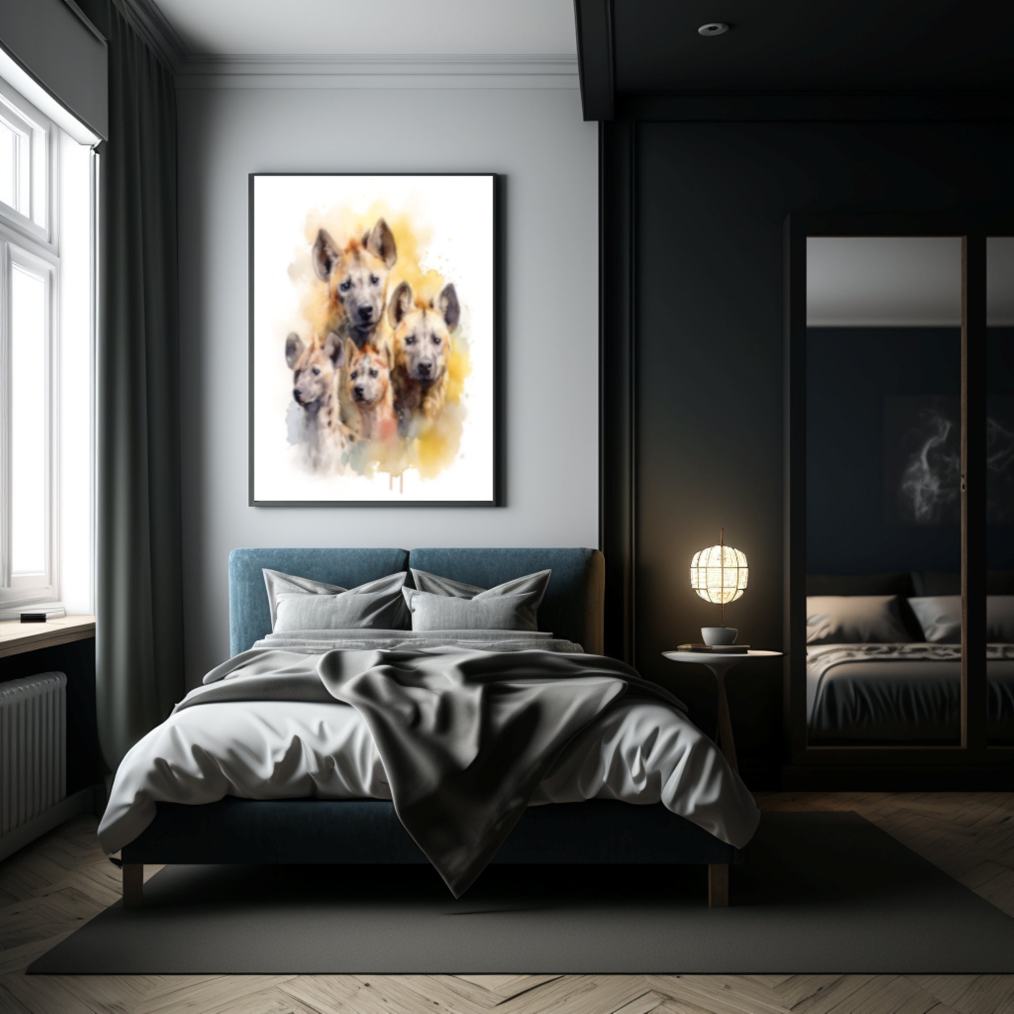 Hyena Color and Watercolor 2 Pack AI Digital Download - Etsy