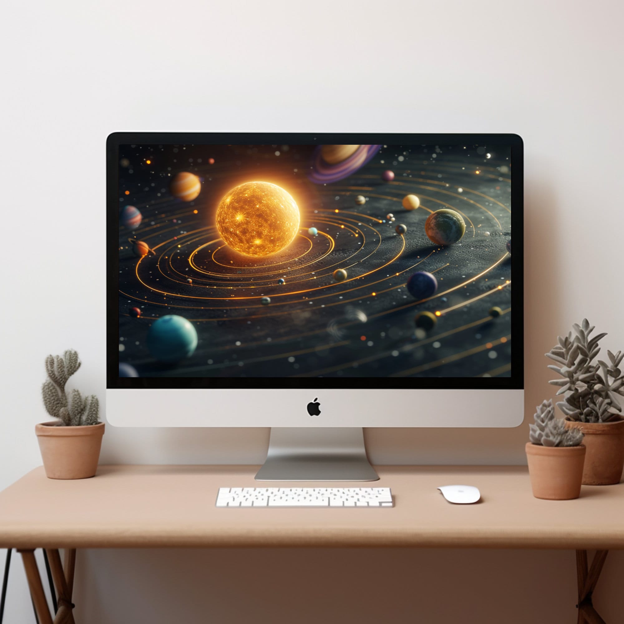 Cosmic Radiance Solar System Digital Art AI Digital Download Digital ...