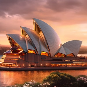 Sydney Opera House AI Digital Download Digital Art Digital Image ...