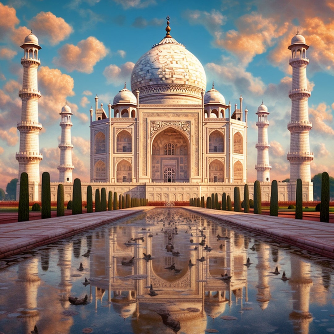 Taj Mahal AI Digital Download Digital Art Digital Image Landmark - Etsy