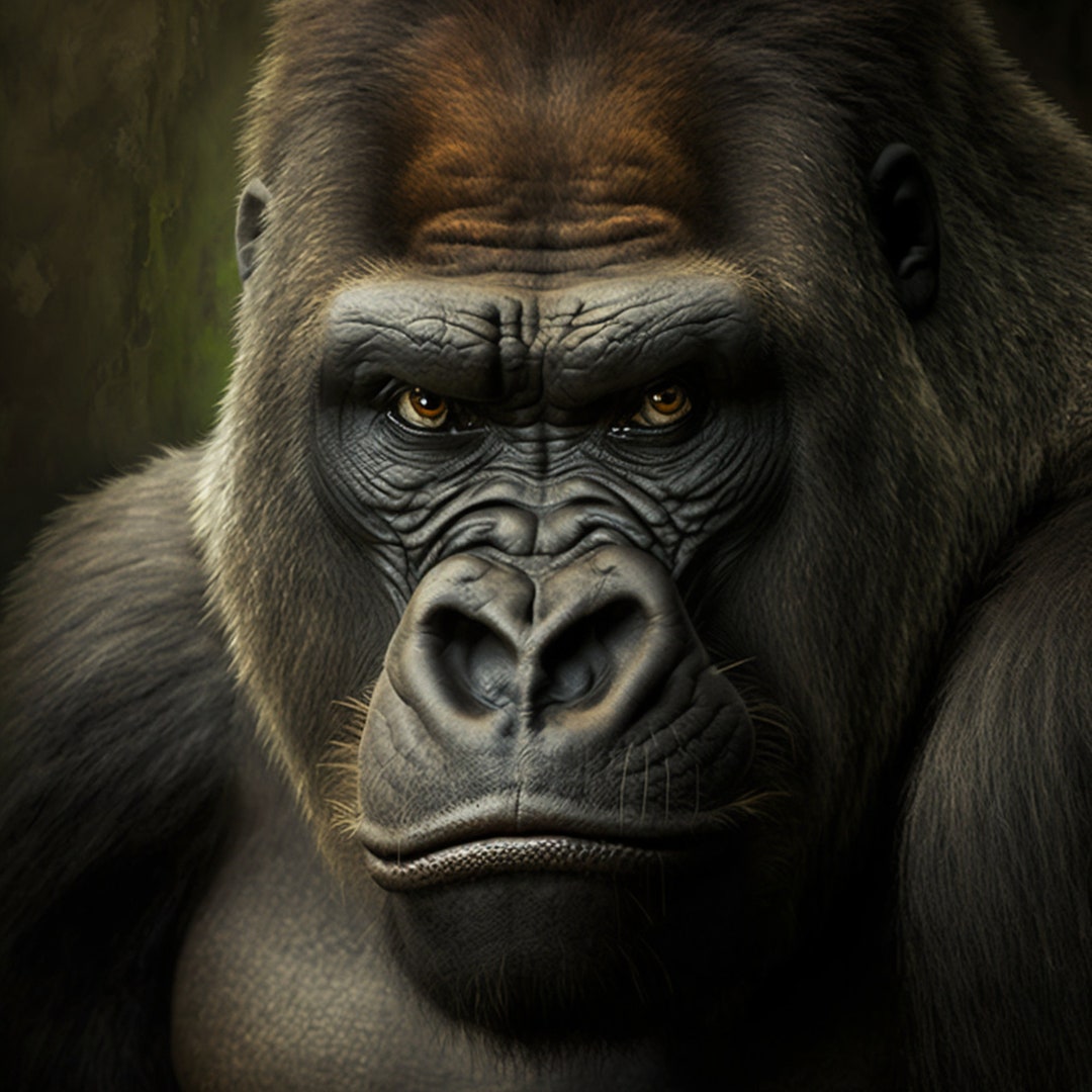 Gorilla AI Digital Download Digital Art Animal Digital Image - Etsy