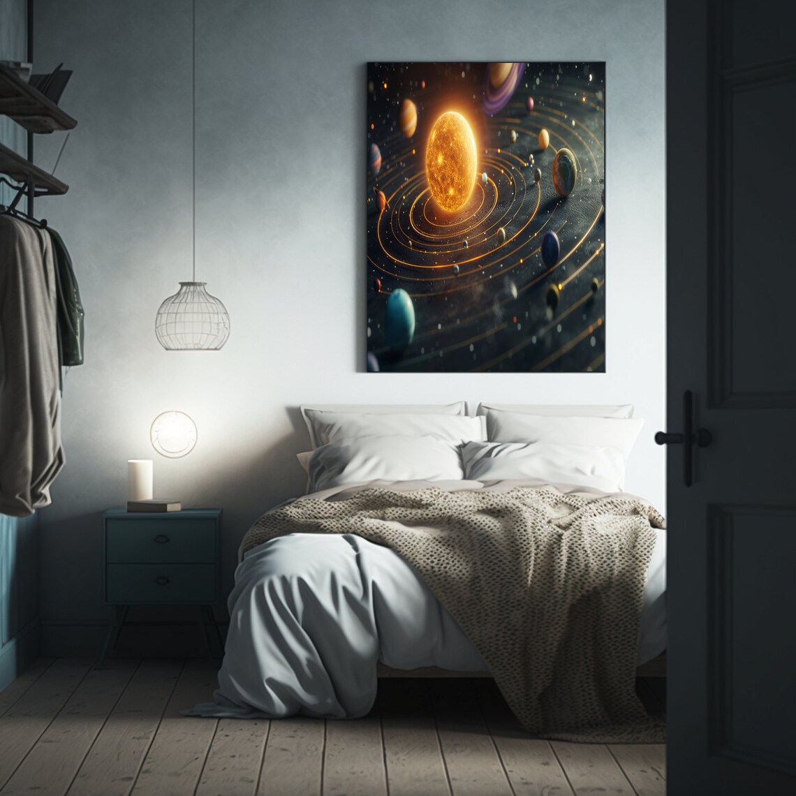 Cosmic Radiance Solar System Digital Art AI Digital Download Digital ...