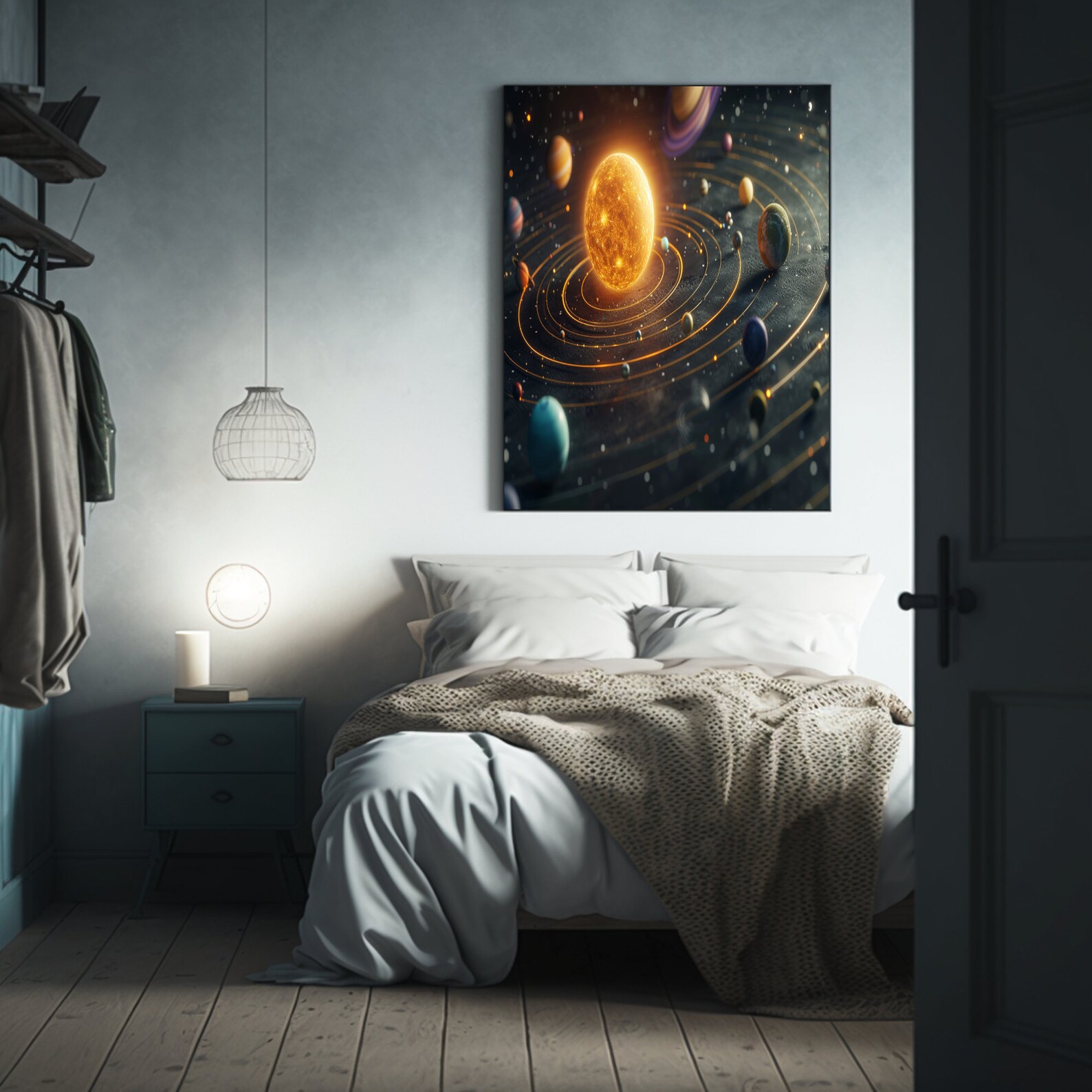 Cosmic Radiance Solar System Digital Art AI Digital Download Digital ...