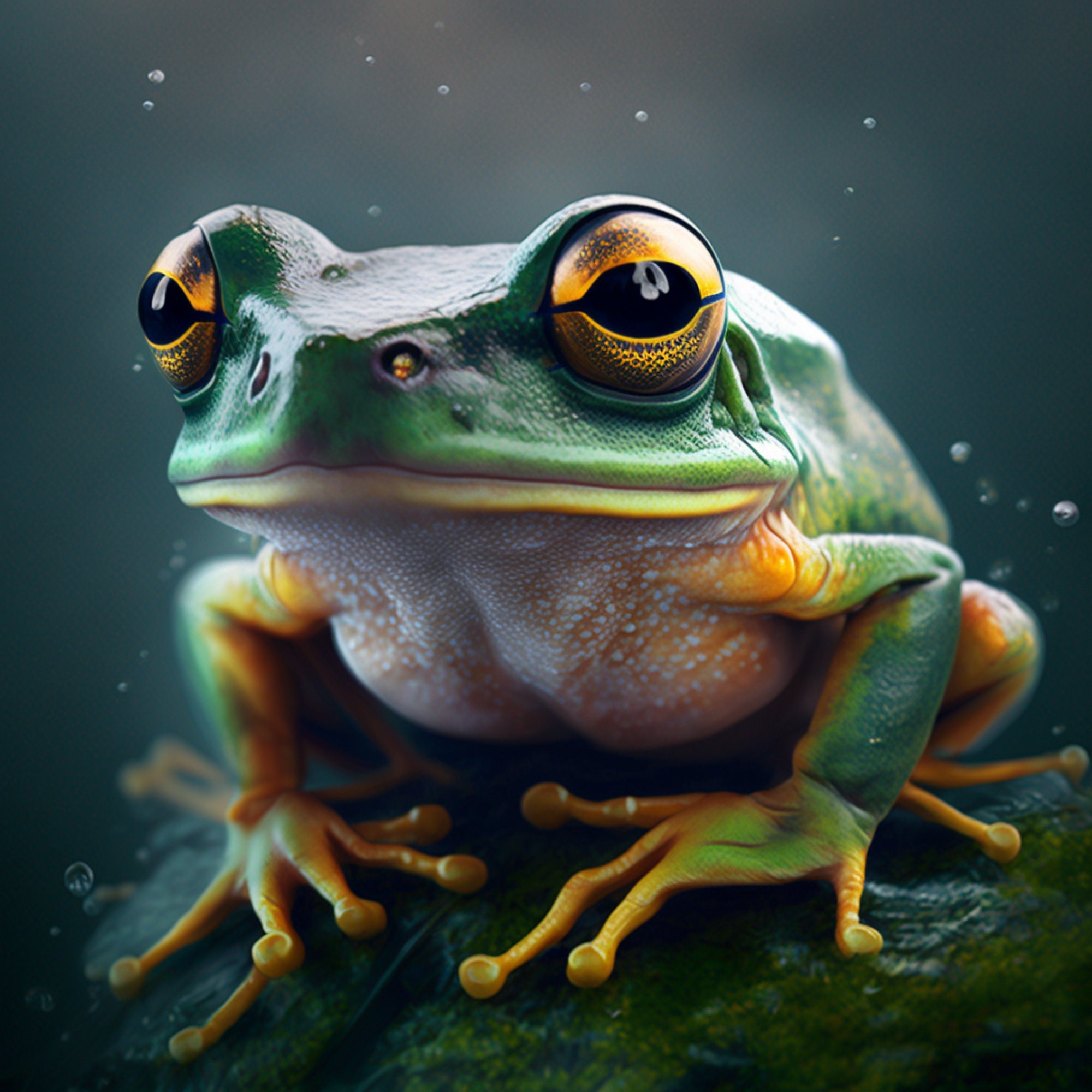 Frog AI Digital Download Digital Art Animal Digital Image - Etsy