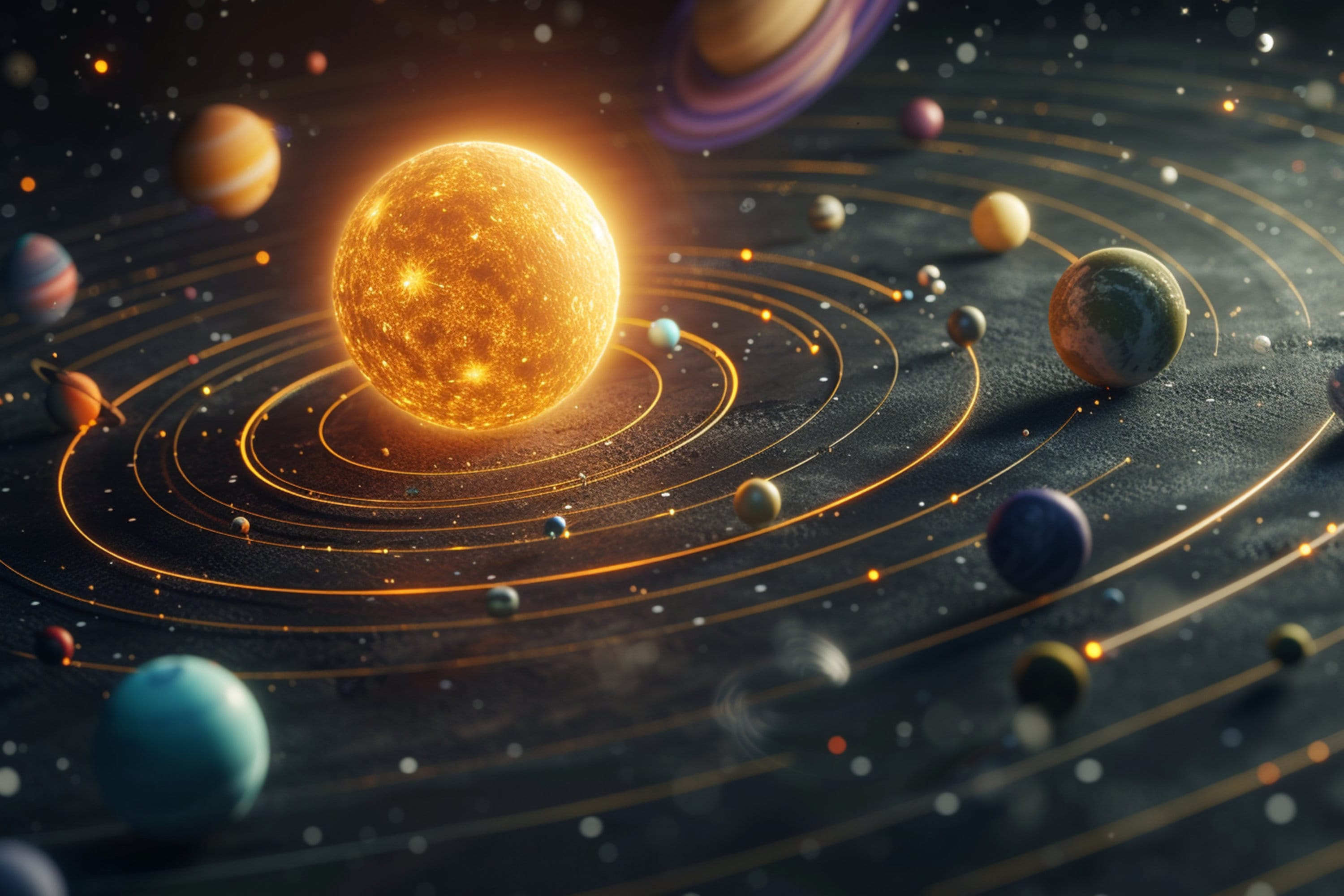 Cosmic Radiance Solar System Digital Art AI Digital Download Digital ...