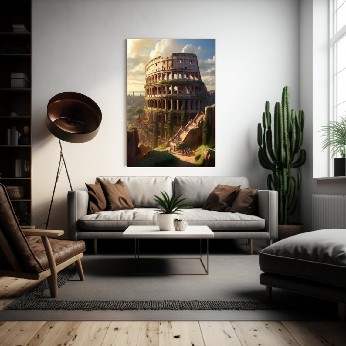 Colosseum Overgrown AI Digital Download Digital Art - Etsy