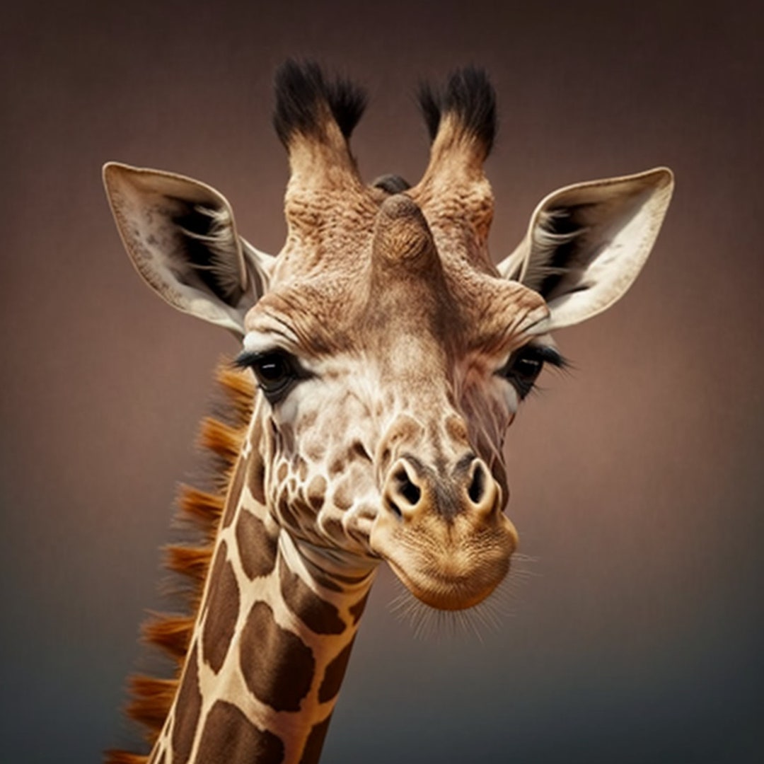 Giraffe Color and Watercolor 2 Pack AI Digital Download Digital Art ...