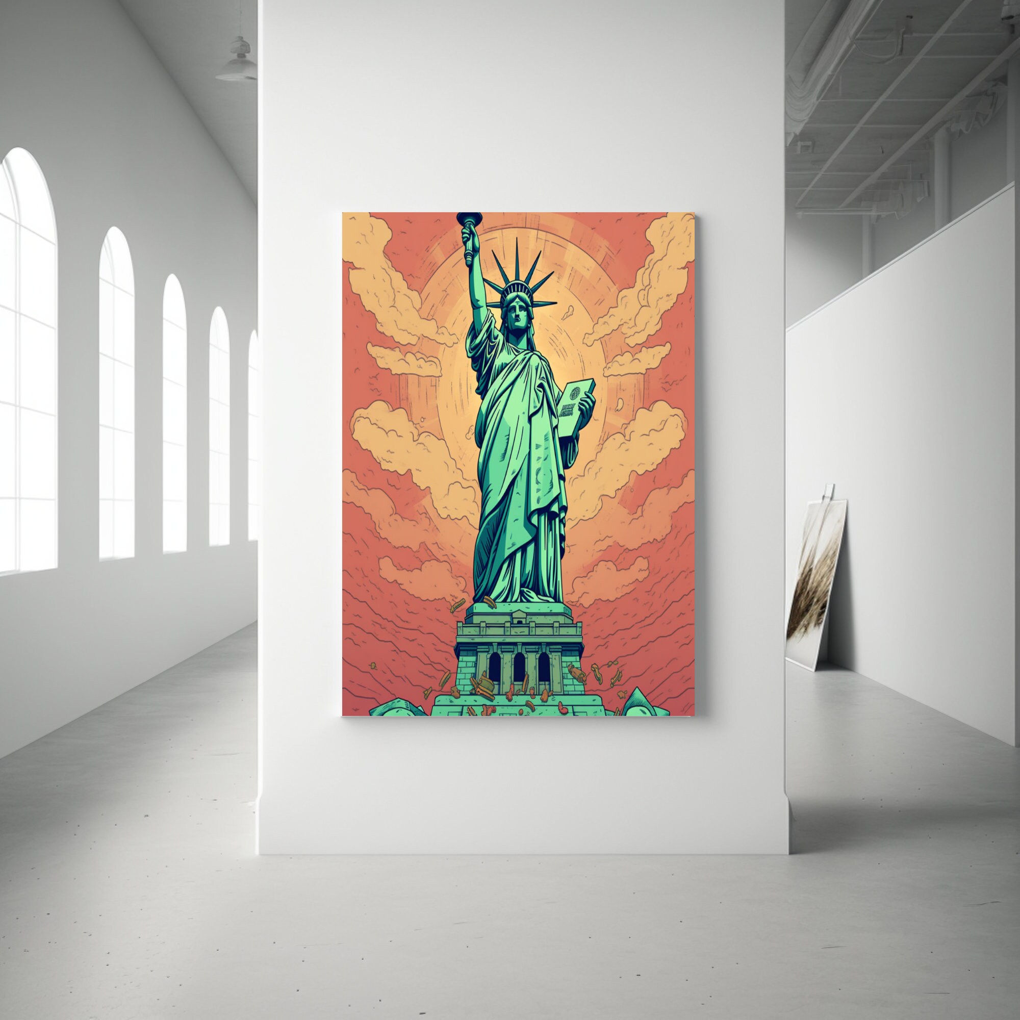 Statue of Liberty Dan Hipp AI Digital Download Digital Art Digital ...