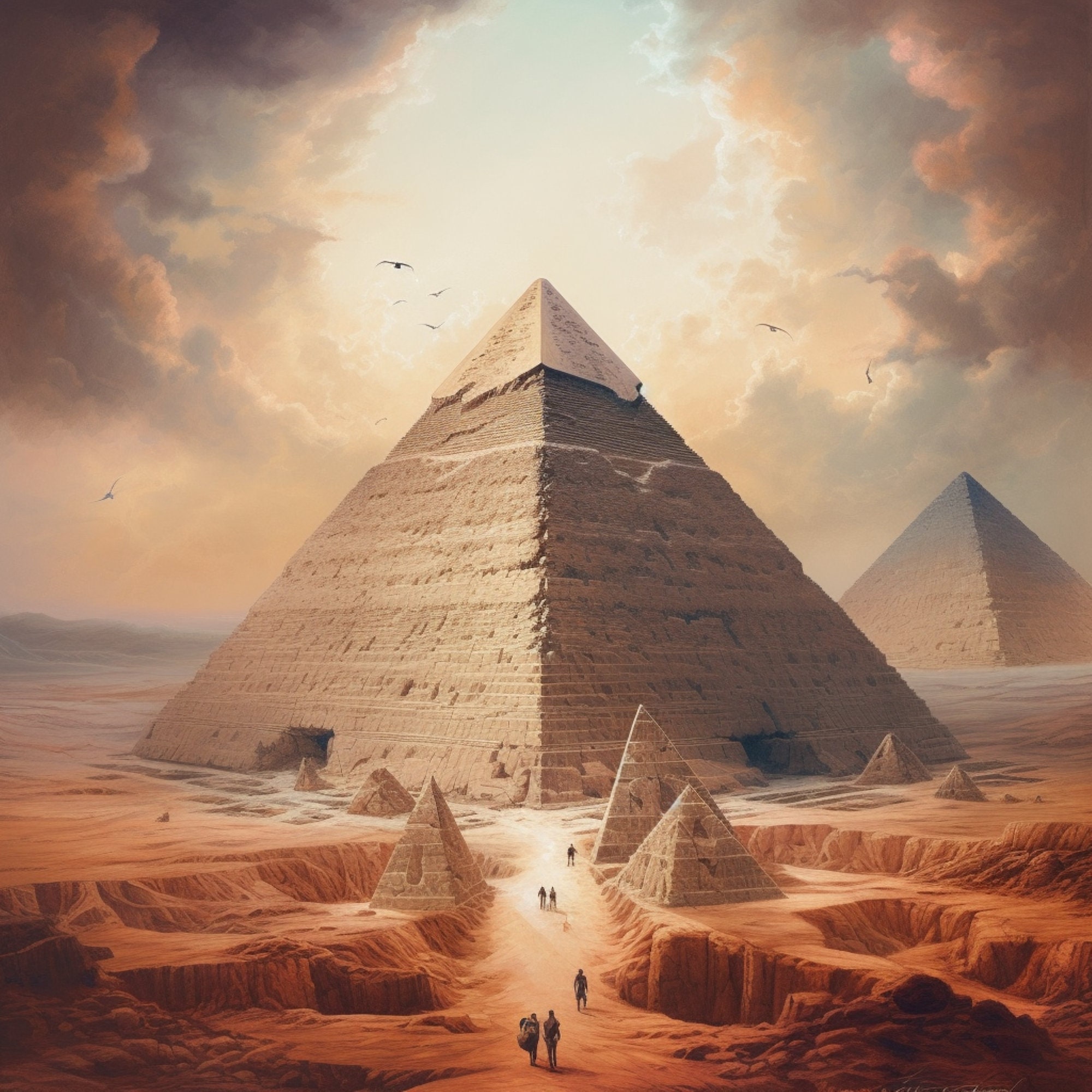 Pyramids of Giza Derek Riggs AI Digital Download Digital Art Digital ...