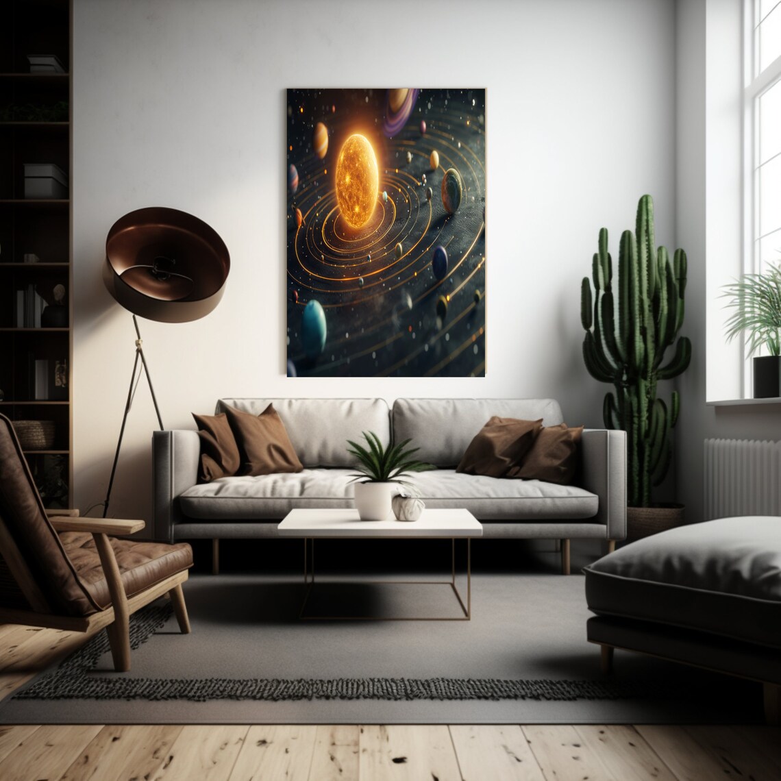 Cosmic Radiance Solar System Digital Art AI Digital Download Digital ...