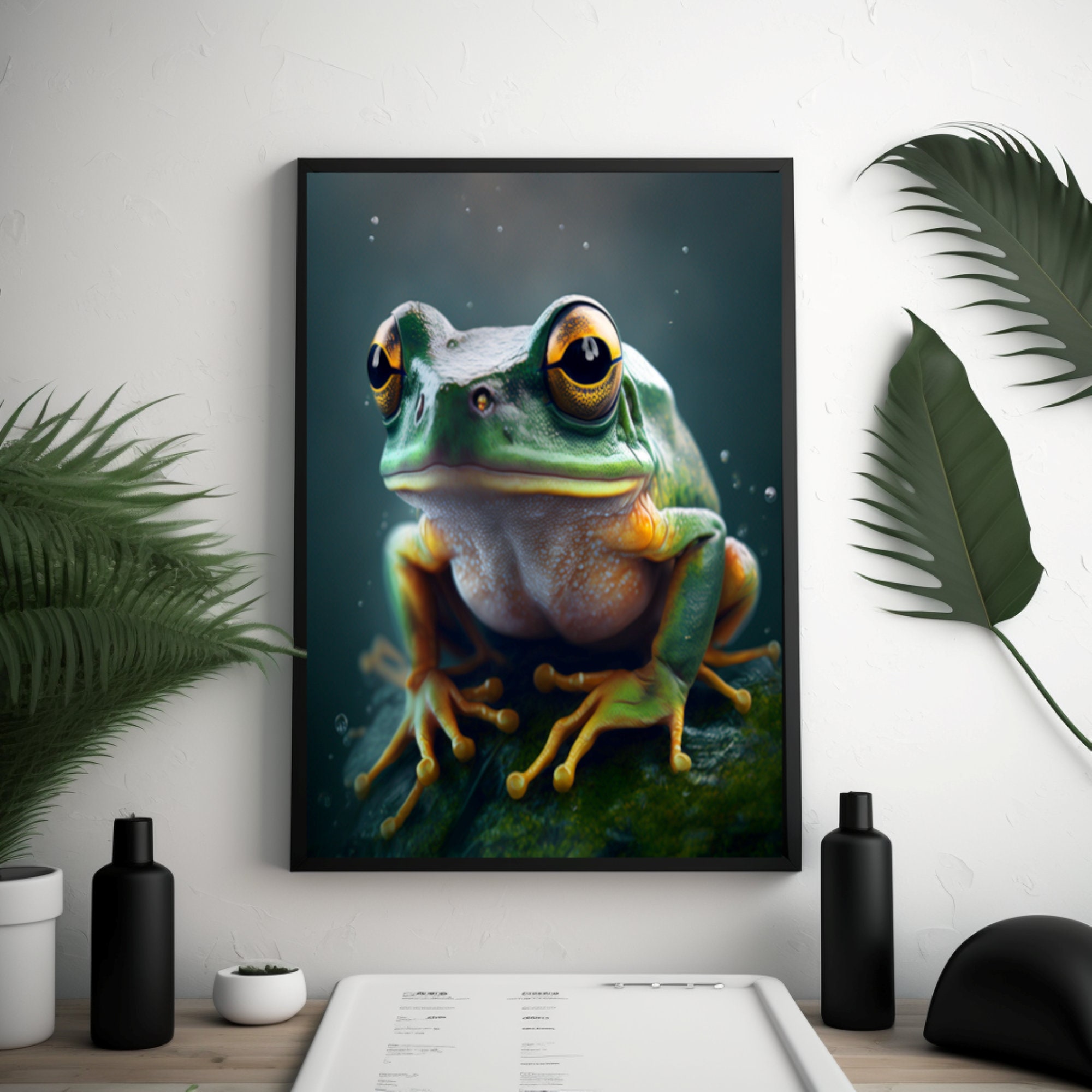 Frog AI Digital Download Digital Art Animal Digital Image - Etsy