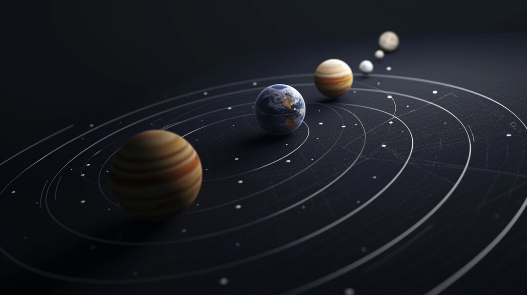 Orbital Grace: A Solar System Journey Digital Art AI Digital Download ...