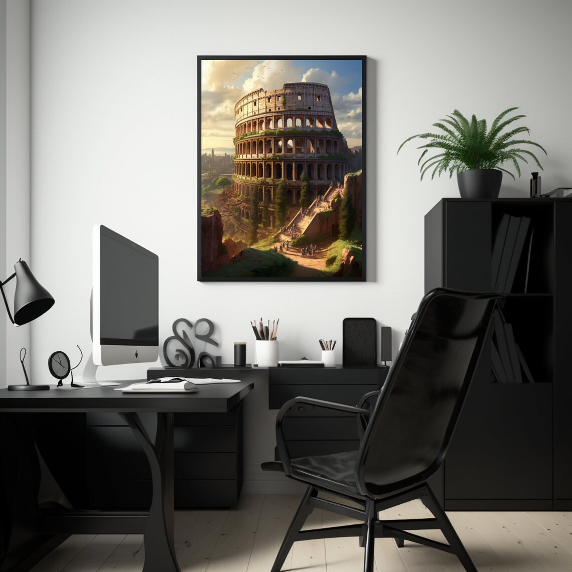 Colosseum Overgrown AI Digital Download Digital Art - Etsy