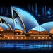 Sydney Opera House Cartoon AI Digital Download Digital Art - Etsy