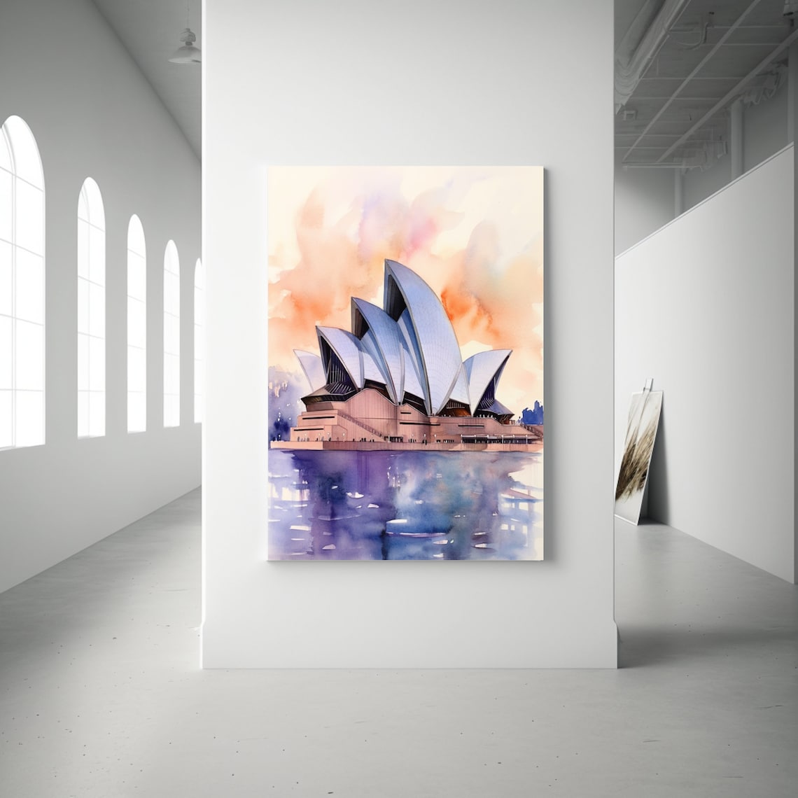 Sydney Opera House Watercolor AI Digital Download Digital Art Digital ...