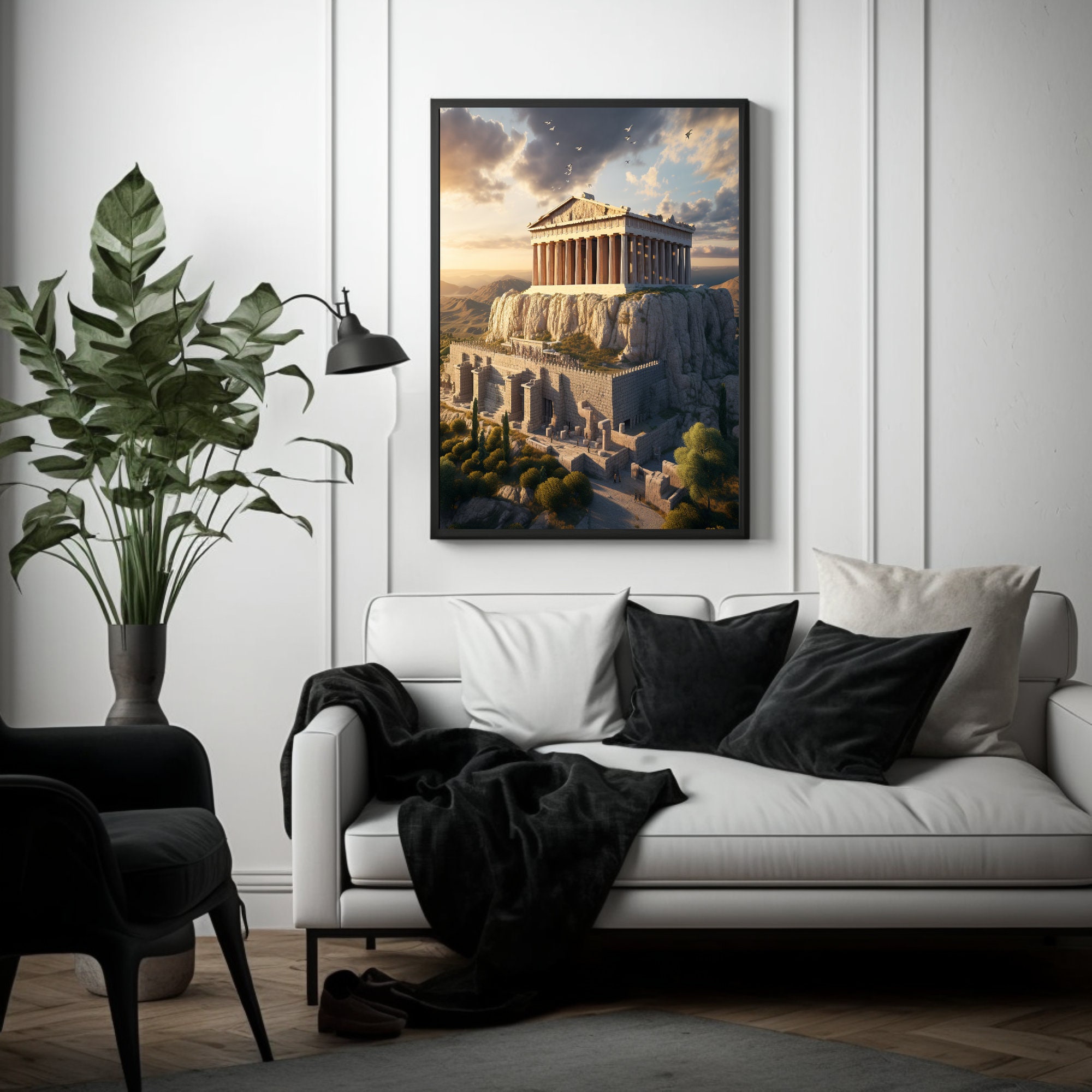 Acropolis of Athens AI Digital Download Digital Art - Etsy