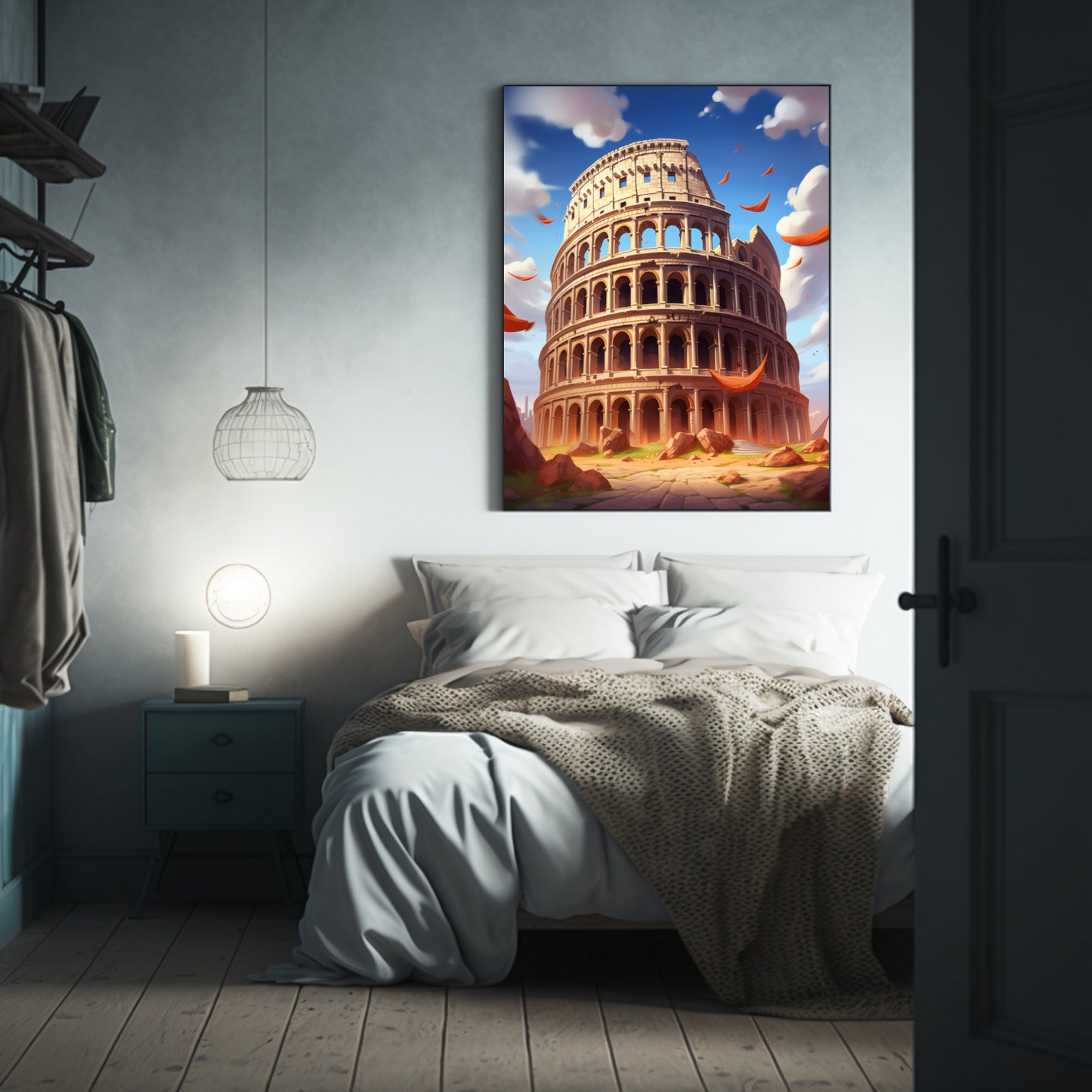 Colosseum Anime AI Digital Download Digital Art Digital Image Landmark ...