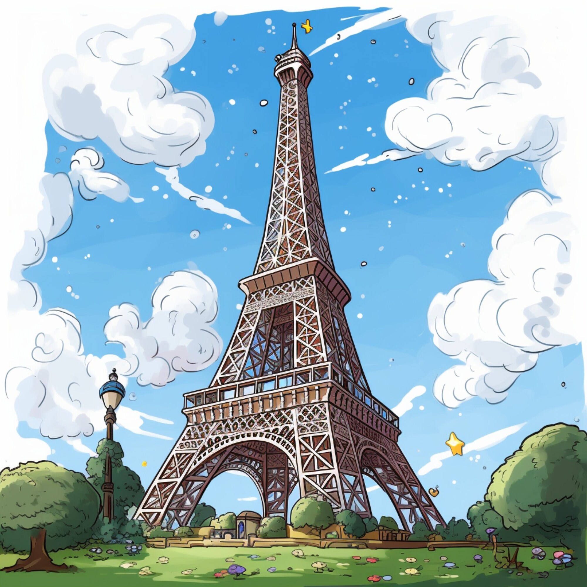 Eiffel Tower 20 Pack AI Digital Download Digital Art - Etsy