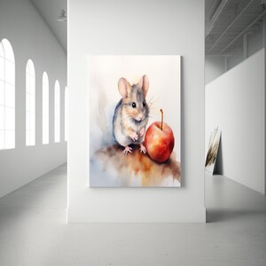 Mouse Watercolor AI Digital Download Digital Art Animal Digital Image ...