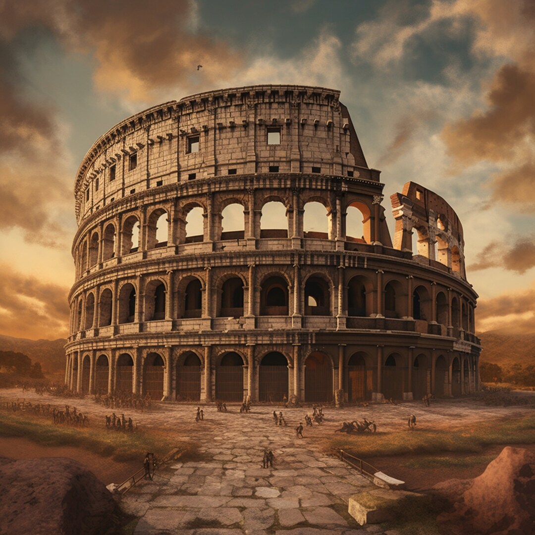 Colosseum AI Digital Download Digital Art Digital Image Landmark - Etsy
