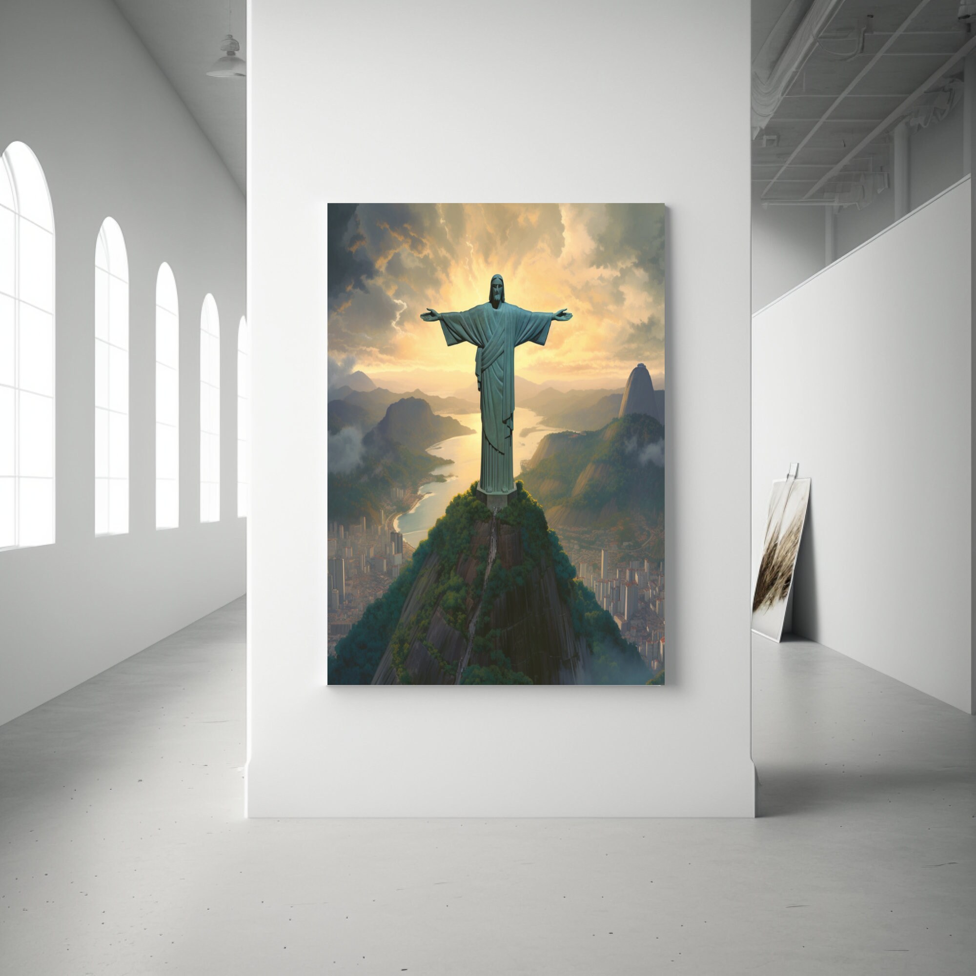Christ the Redeemer Painting AI Digital Download Digital Art Digital ...