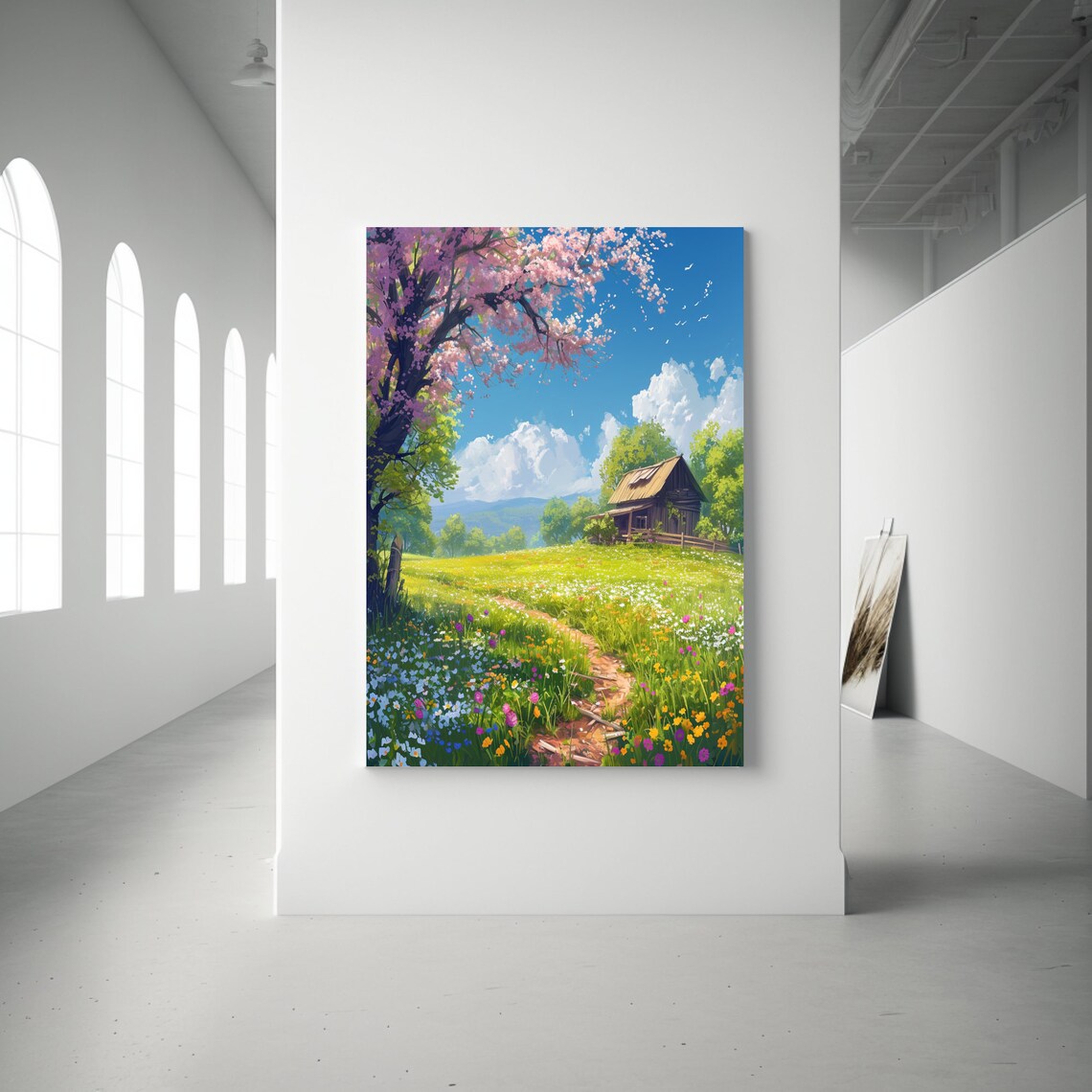 Enchanted Spring Cottage Digital Art AI Digital Download Digital Art ...