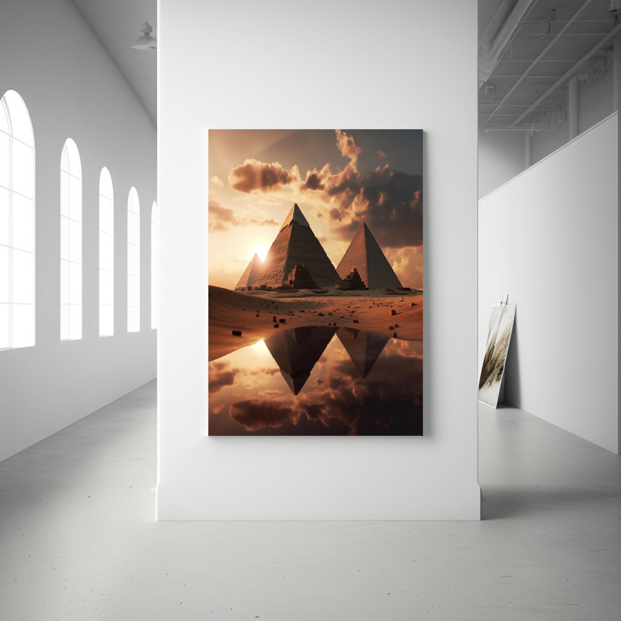 Pyramids of Giza Reflection AI Digital Download Digital - Etsy