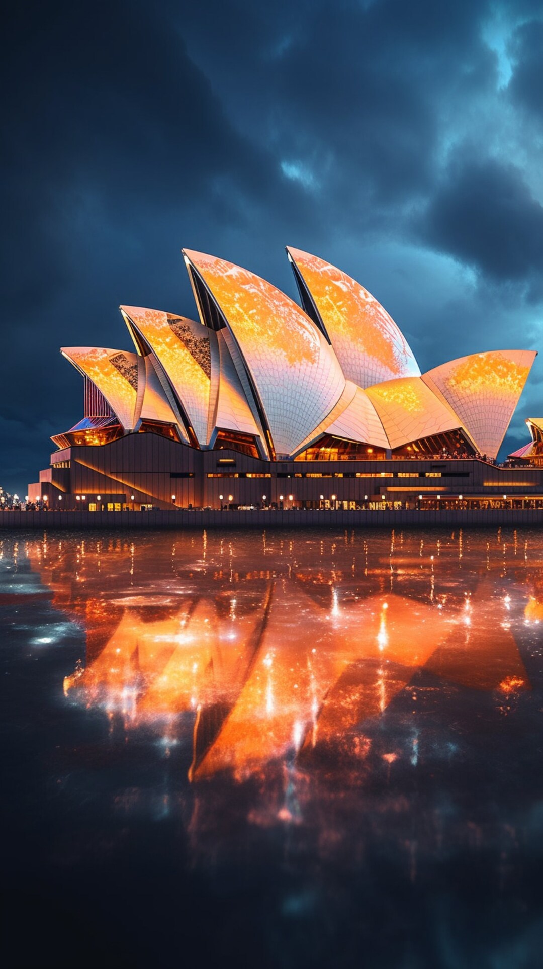 Sydney Opera House Orange AI Digital Download Digital Art Digital Image ...