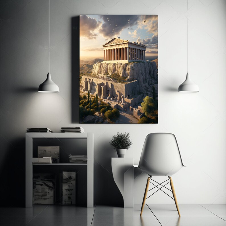 Acropolis of Athens AI Digital Download Digital Art - Etsy