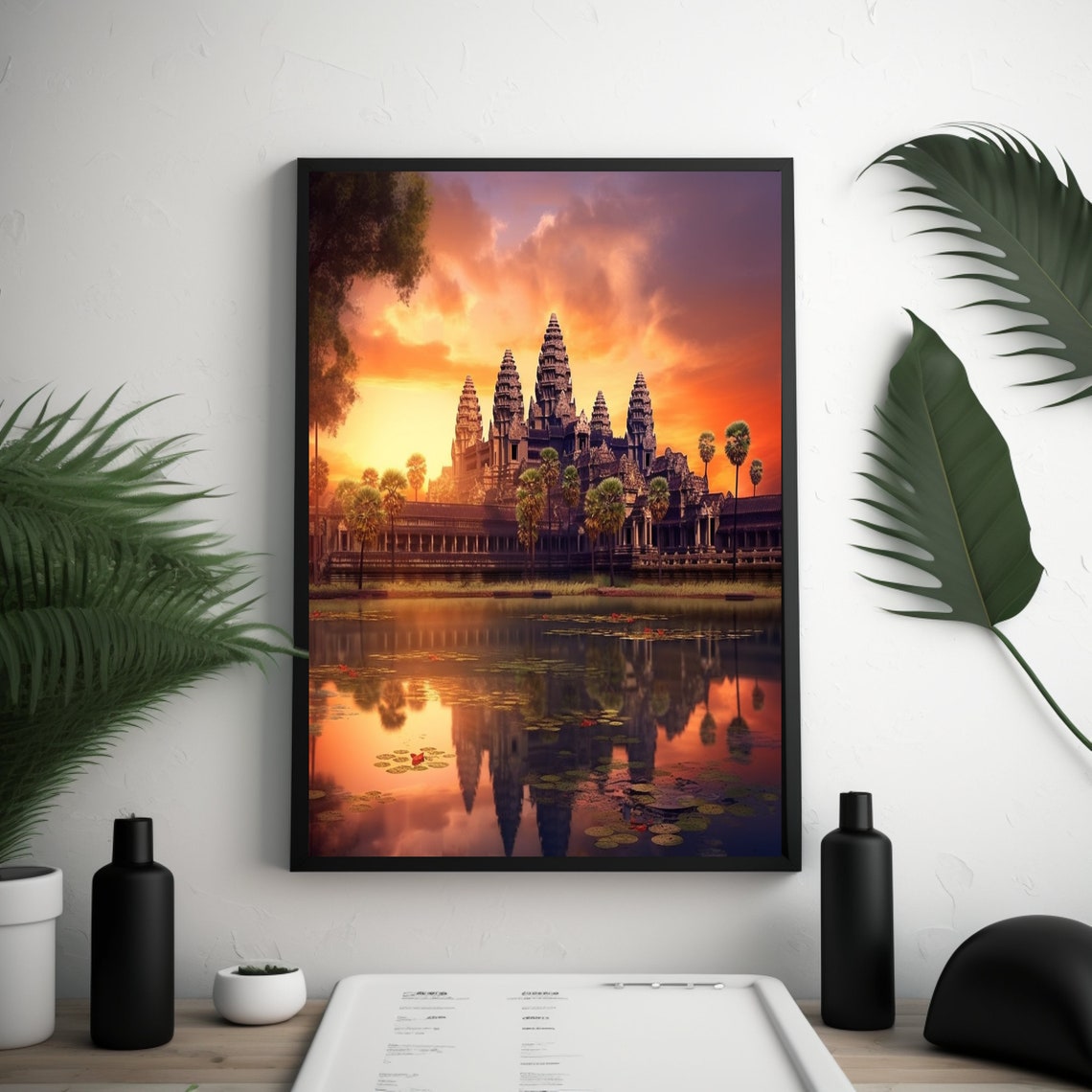 Angkor Wat Illustration AI Digital Download Digital Art Digital Image ...