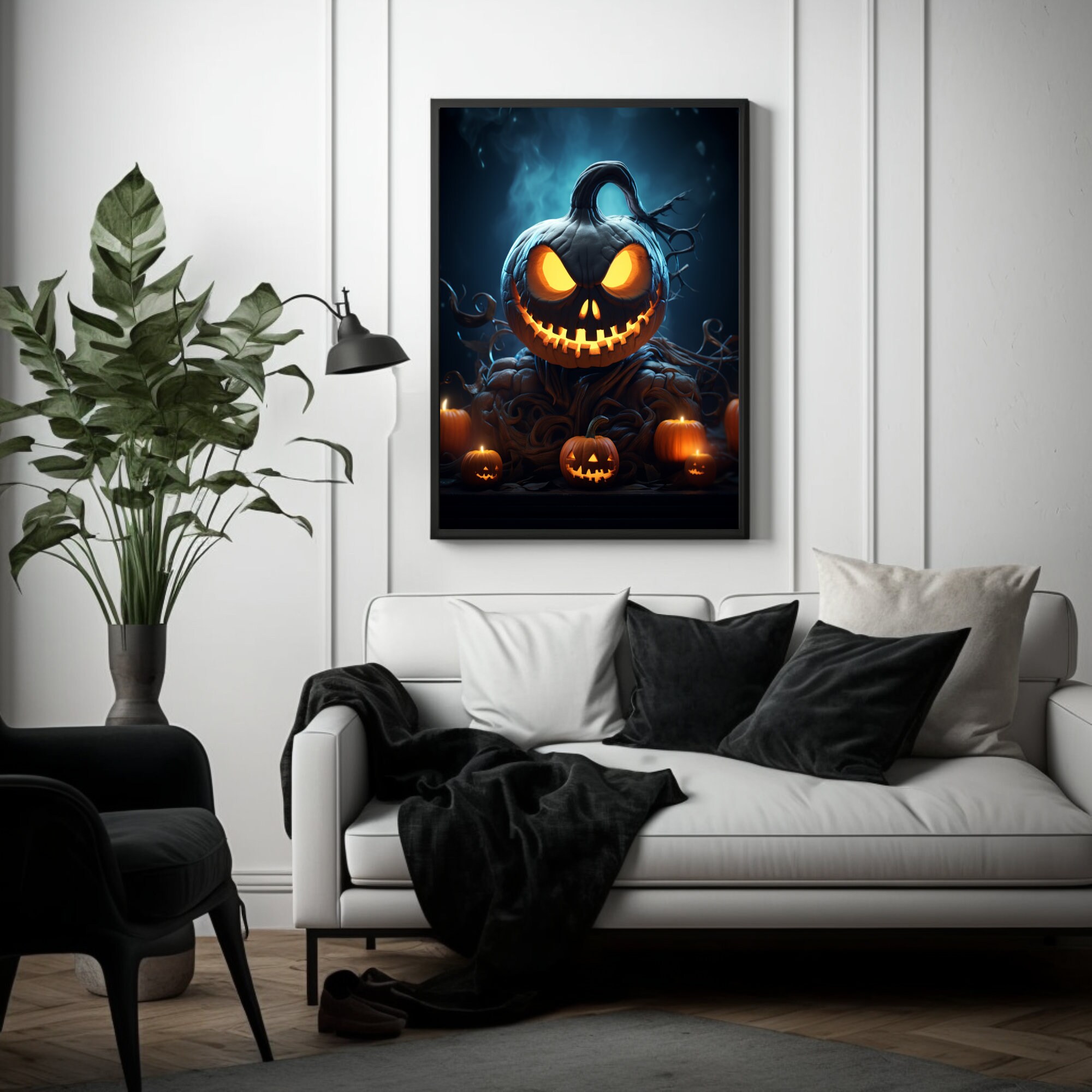 Jack O Lantern Halloween AI Digital Download Digital Art Digital Image ...