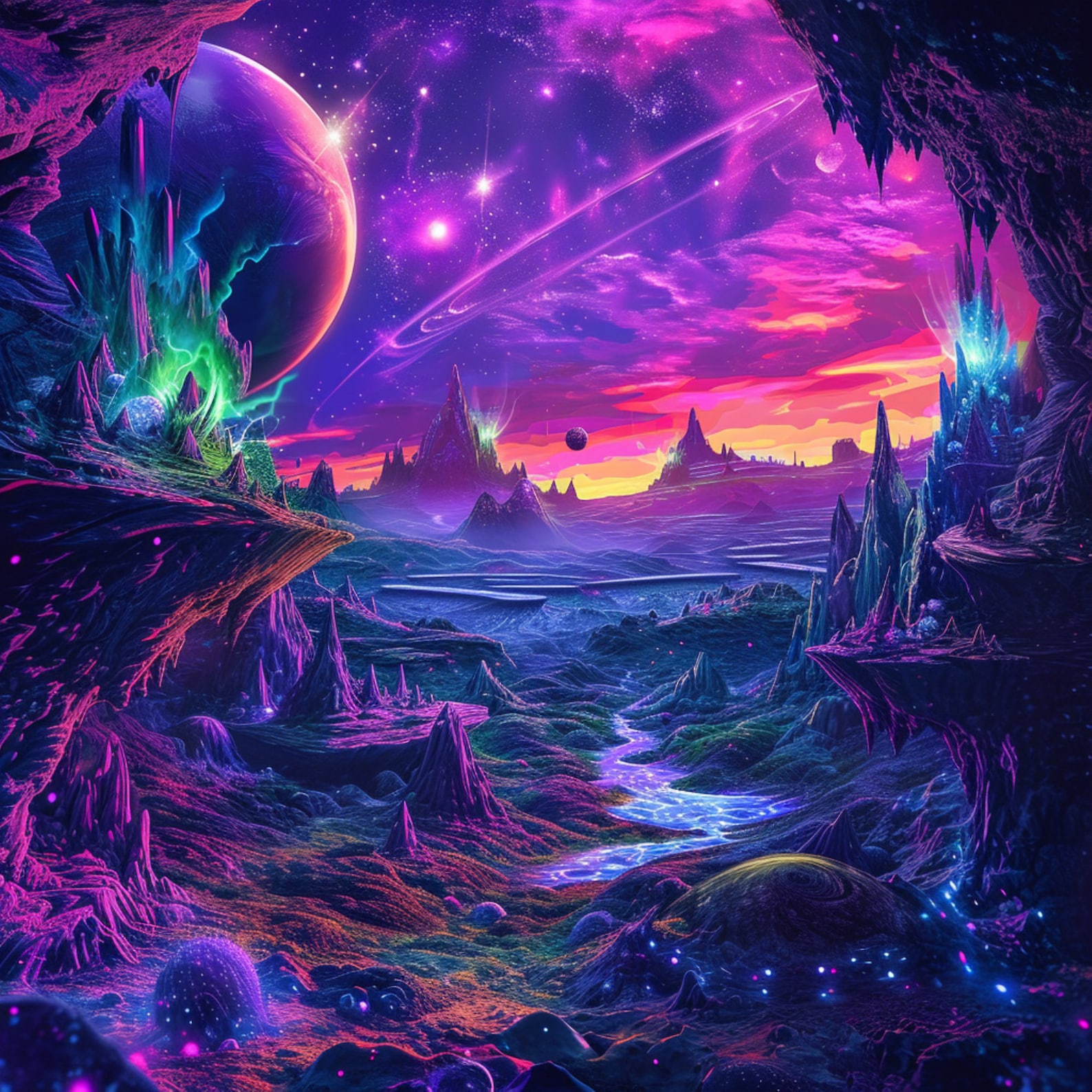 Ethereal Dreamscape Surreal Fantasy Digital Art AI Digital Download ...