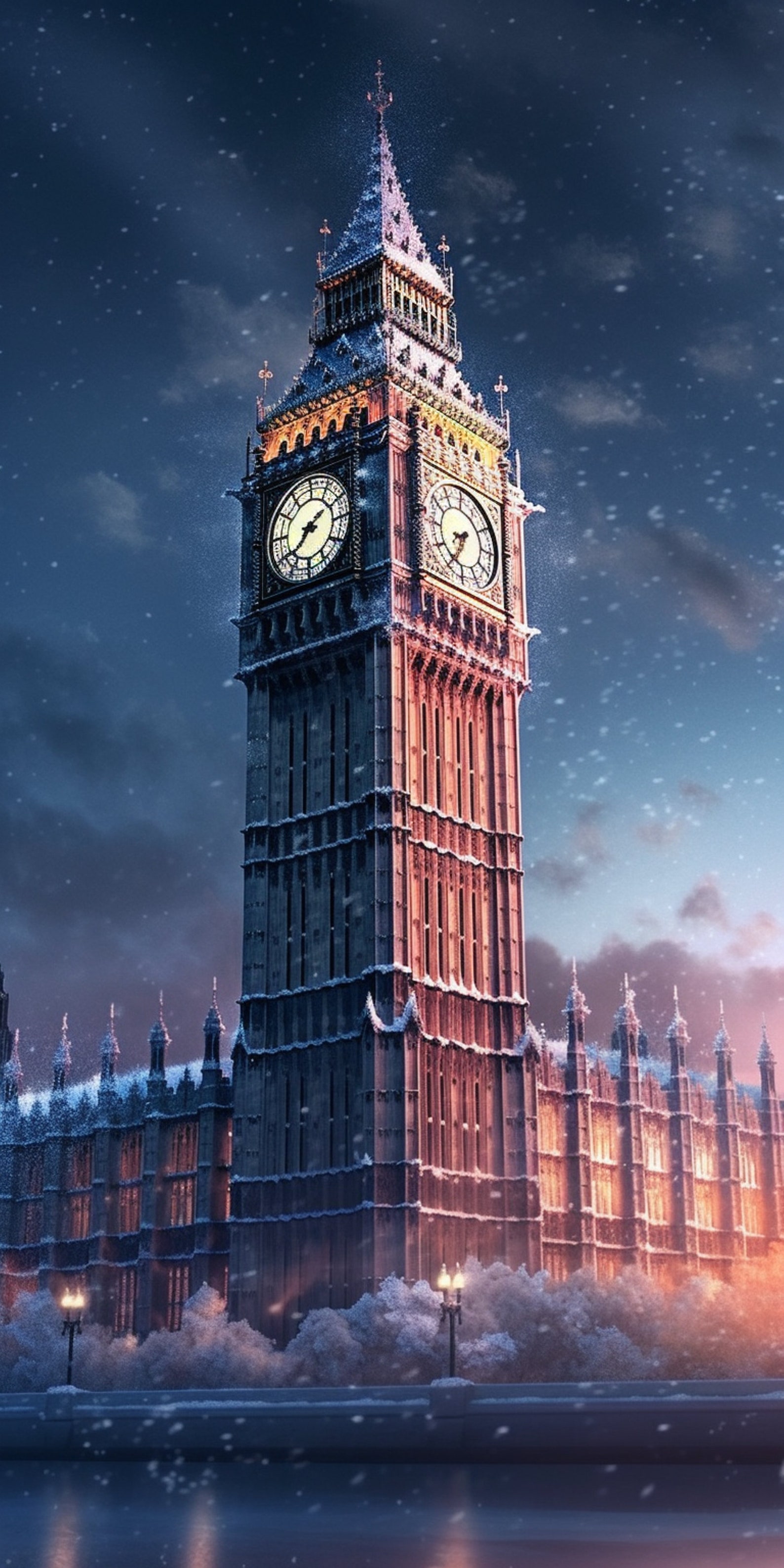Big Ben Frozen AI Digital Download Digital Art Digital Image Landmark ...