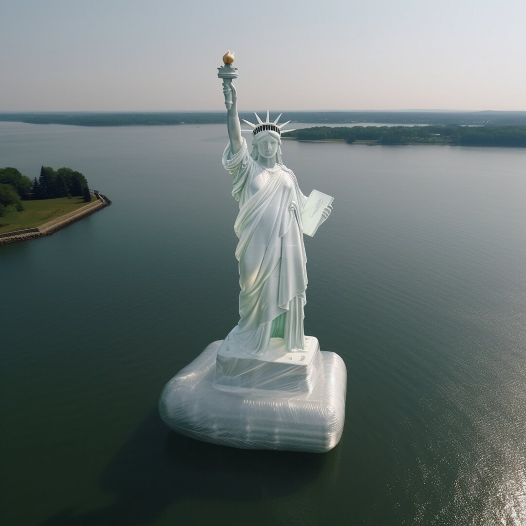 Statue of Liberty Translucent AI Digital Download Digital Art Digital ...
