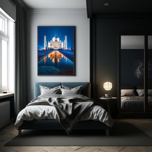 Taj Mahal Lit up AI Digital Download Digital Art Digital Image Landmark ...