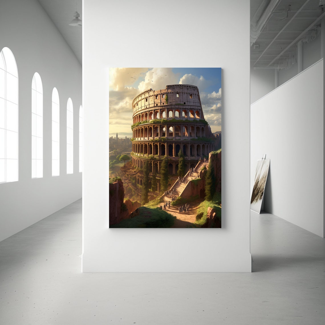 Colosseum Overgrown AI Digital Download Digital Art - Etsy