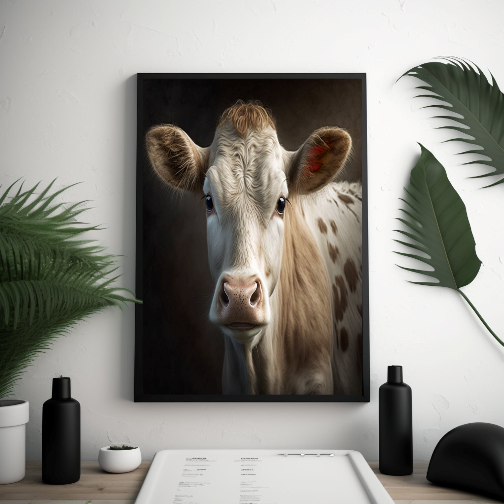 Cow Color and Watercolor 2 Pack AI Digital Download - Etsy