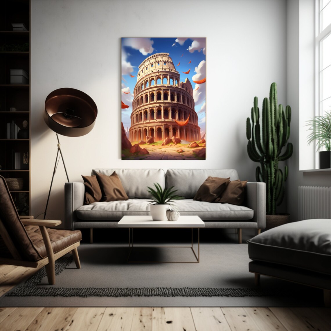 Colosseum Anime AI Digital Download Digital Art Digital Image Landmark ...