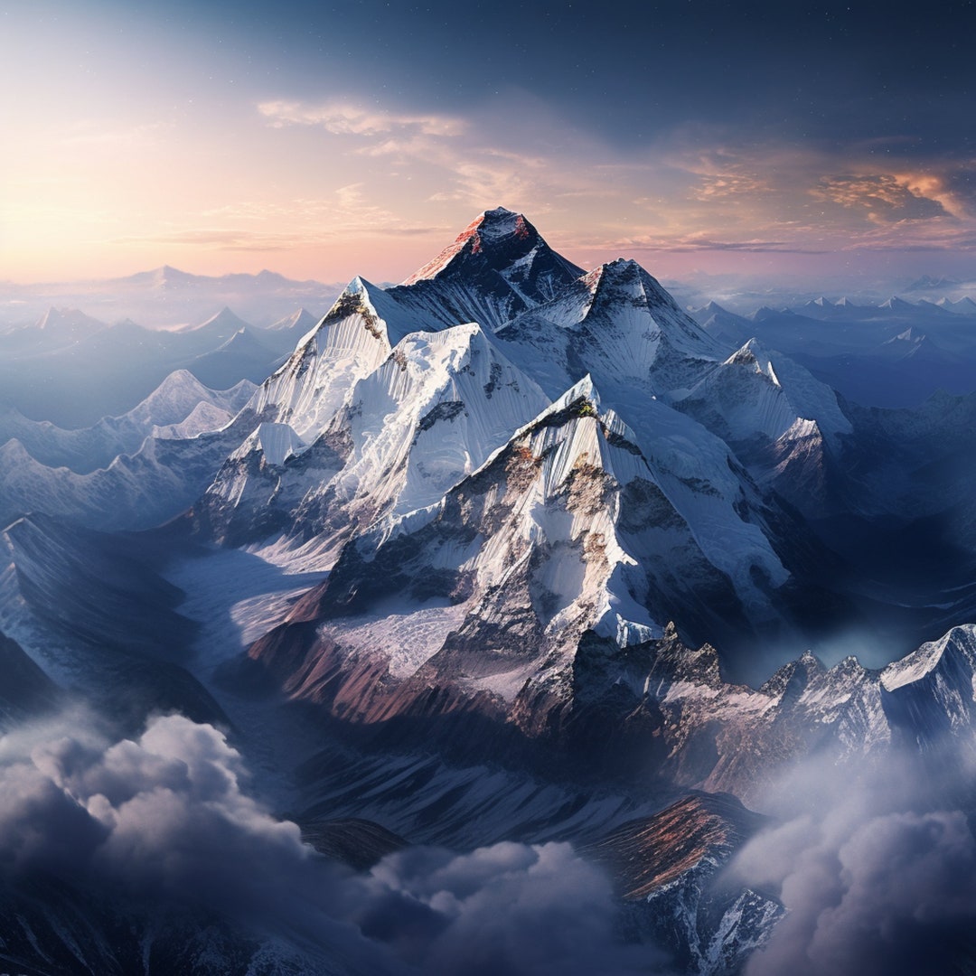 Mount Everest AI Digital Download Digital Art Digital Image Landmark - Etsy