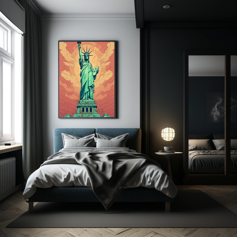 Statue of Liberty Dan Hipp AI Digital Download Digital Art Digital ...