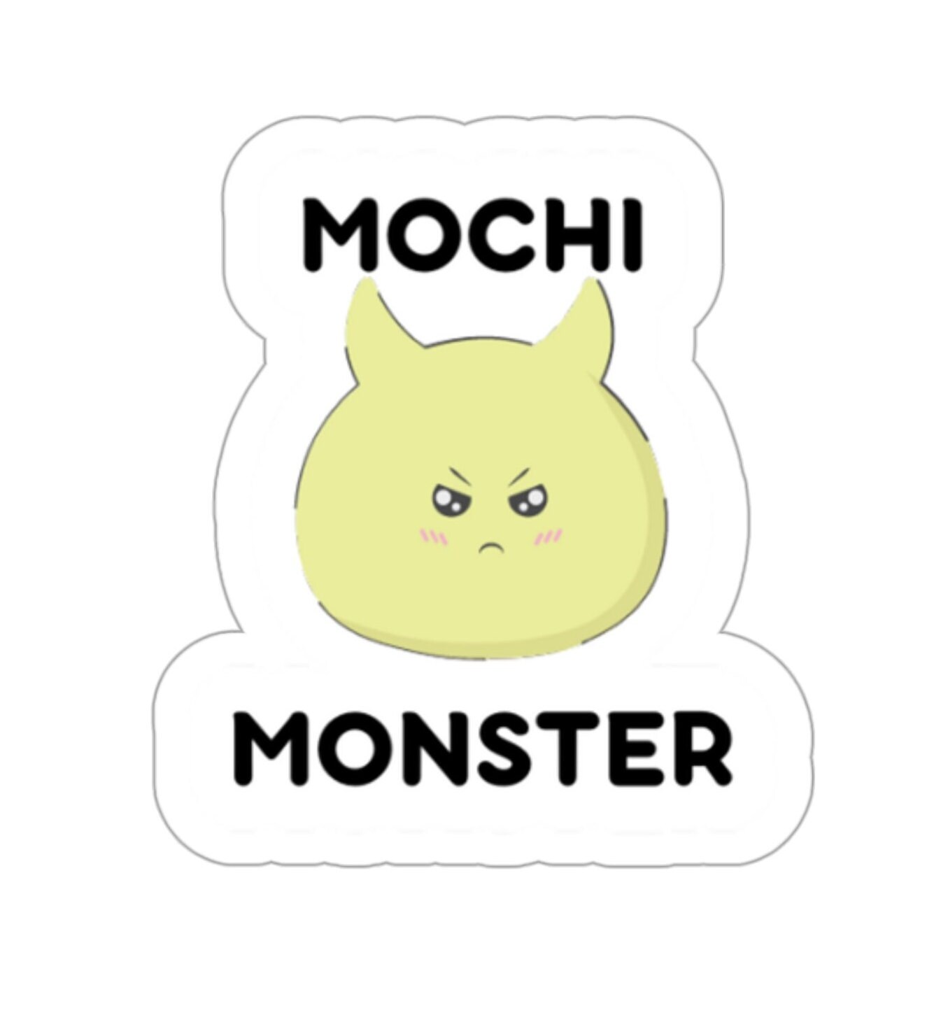Mochi Monster Sticker | Mochi Kawaii Sticker | Mochi Anime Sticker ...
