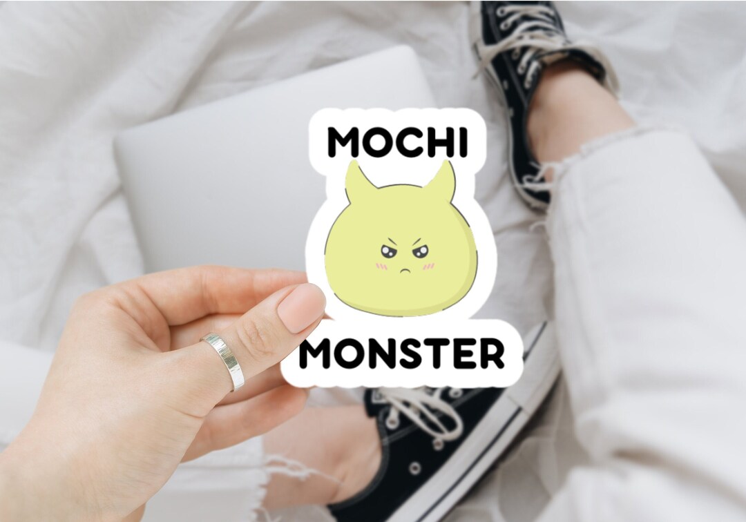 Mochi Monster Sticker | Mochi Kawaii Sticker | Mochi Anime Sticker ...