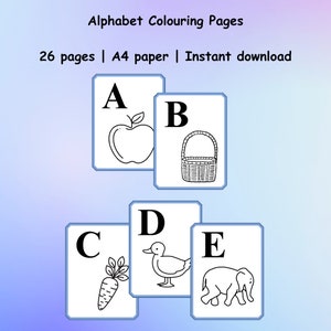 Alphabet Coloring Pages 26 Pages Cute Coloring Pages Alphabet ...