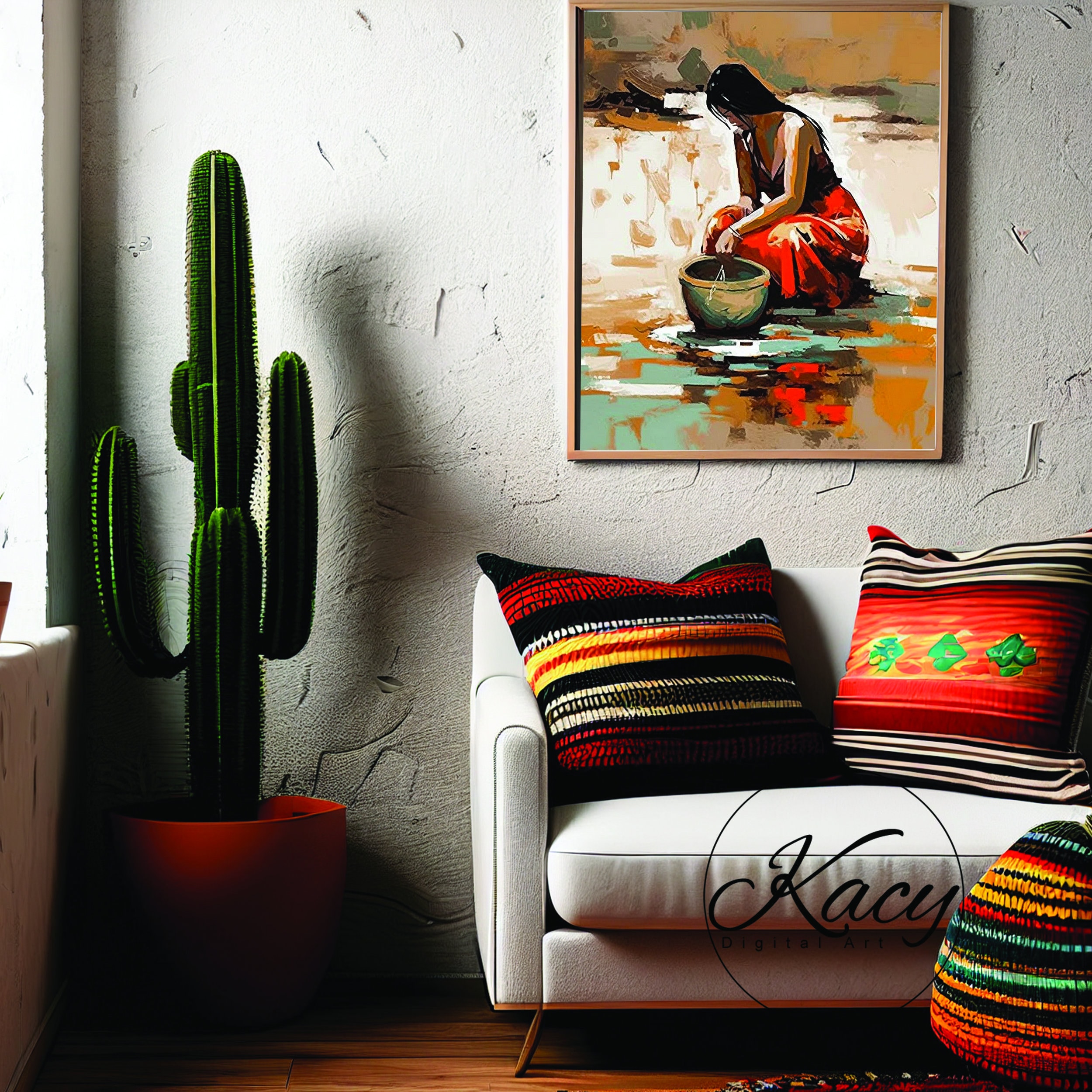 Indigenous Woman Art Woman Wall Art Art Decor Digital - Etsy