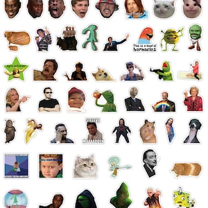 Funny Meme Stickers Meme Sticker Pack 100 Pcs Waterproof - Etsy