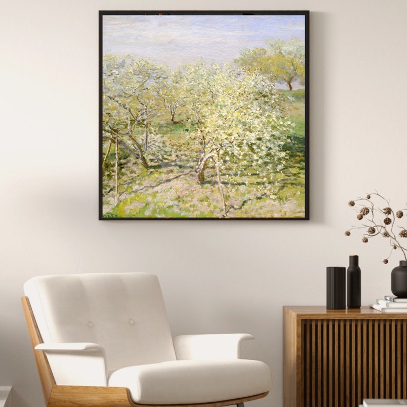 Monet Spring Blossom Trees | Impressionist Vintage Art (digital ...